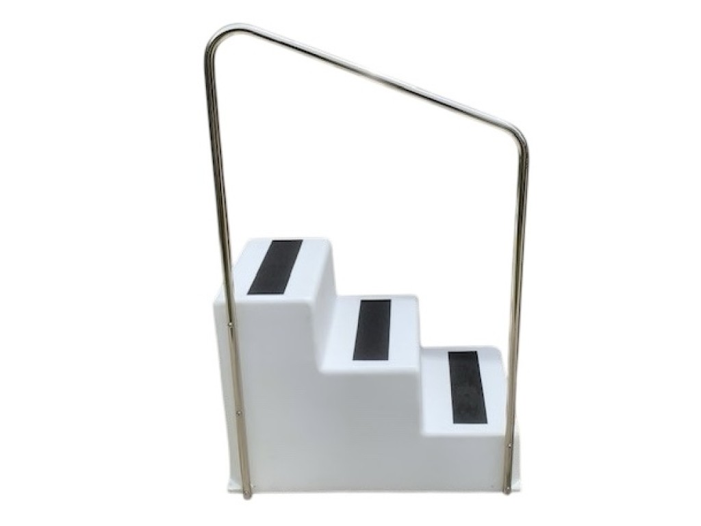 Dock Boarding Steps with Handrail - 3 Steps - Trionic Corp - Trionic ...